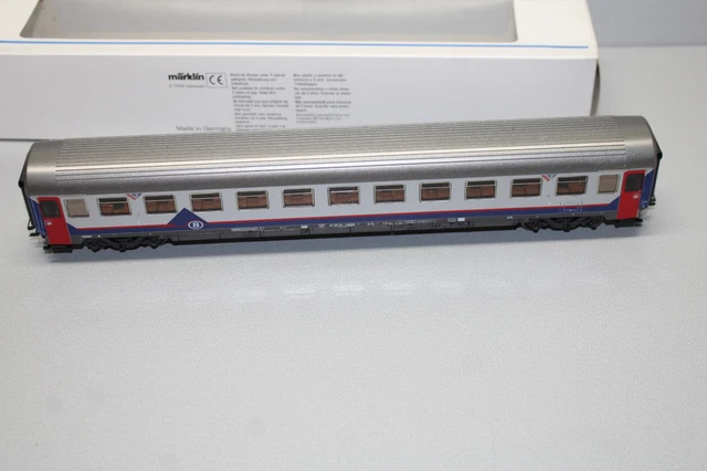 MÄRKLIN 4352 4-ACHSER Passenger Car 2.Klasse Sncb Gauge H0 Boxed £37.86 ...