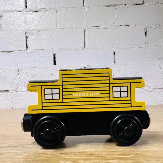 YELLOW SODOR LINE Caboose - Thomas the Tank & Friends Wooden Railway ...