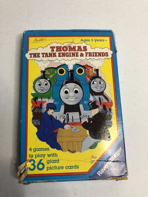 THOMAS THE TANK Engine & Friends 1996 Giant Picture Card Game Ravensburger 36 £8.00 - PicClick UK