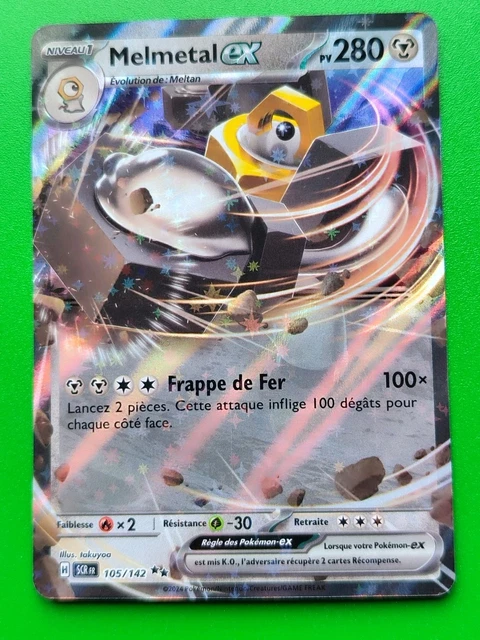 CARTE POKÉMON MELMETAL Ex Pokemon Card. Fr Scr Fr 105/142 EUR 4,90 - PicClick FR