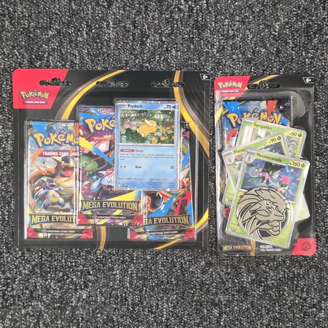 POKÉMON TCG MEGA Evolution Single & Triple Pack Blister Meowscarada ...