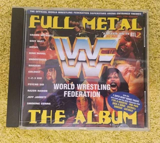 WORLD WRESTLING FEDERATION Full Metal The Album WWF WWE CD Rare Vintage ...