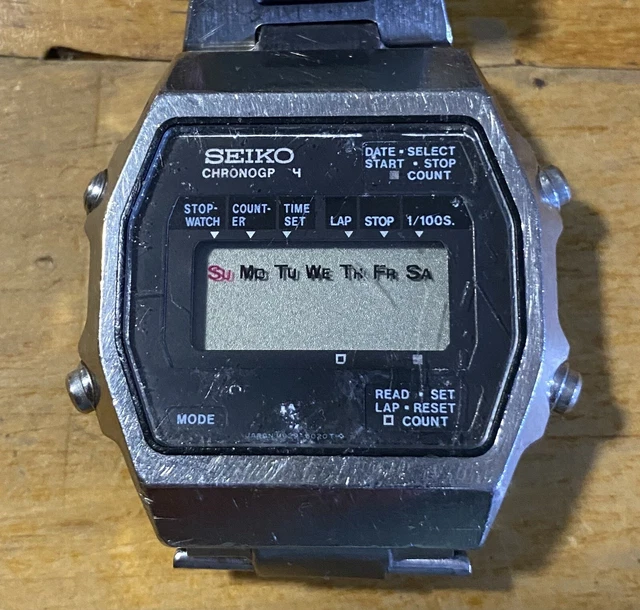 VINTAGE SEIKO CHRONOGRAPH Sports 100 Digital Men’s Watch M929-5020 Battery Japan $125.00 ...