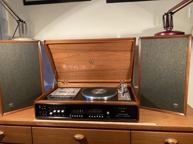 DYNATRON VINTAGE RECORD Goldring 101 deck Lenco motor Shure 75 stylus ...