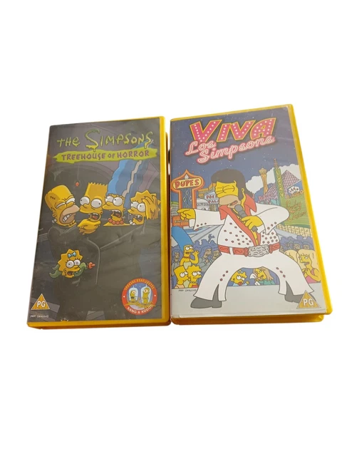 THE SIMPSONS VHS X 2 Treehouse Of Horror And Viva Los Simpsons Vintage ...