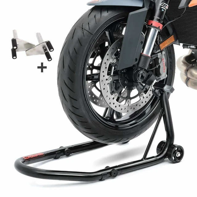 SUPPORT DE MONTAGE moto roue avant ConStands S noir support moto avant ...