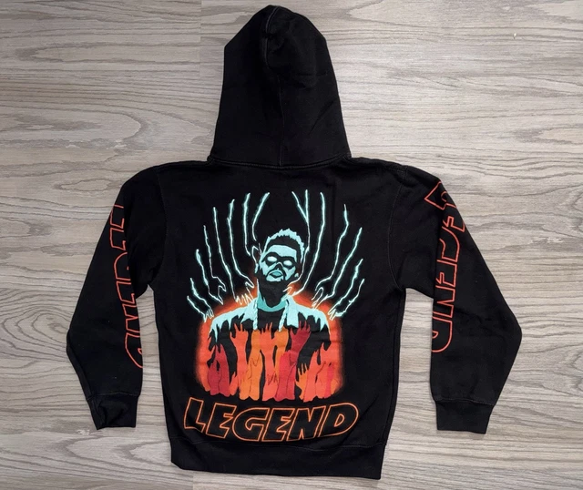 THE WEEKND STARBOY Legend Of The Fall Tour Merch Black Hoodie Men’s ...