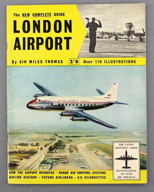 LONDON AIRPORT COMPLETE Guide Bea Boac Bristol Britannia Viscount ...