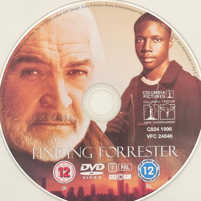 FINDING FORRESTER DVD PAL Region 2 Sean Connery Rob Brown Film C824 ...