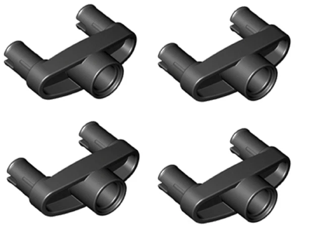LEGO TECHNIC TECHNIK 4 schwarze Verbinder Connector 3L mit Pins ...