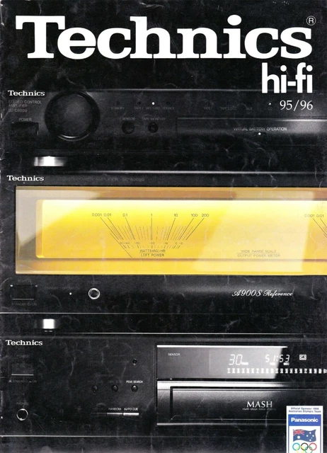 TECHNICS - BROCHURE CATALOGUE CATALOGO KATALOG - 1995 1996 - Language ...