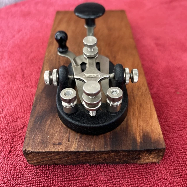 Bendix Radio Navy Flameproof Morse Code Key Mt 11b Wwii Mounted Vtg
