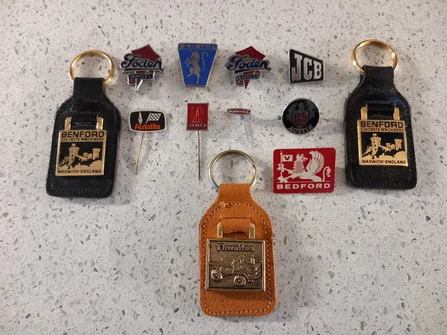 COLLECTION OF COMMERCIAL Vehicle Enamel Pin Badges Foden Scammel Deutz ...