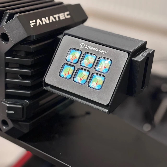 ELGATO STREAM DECK Mini Mount for Fanatec CSL DD, GT DD Pro, Clubsport ...