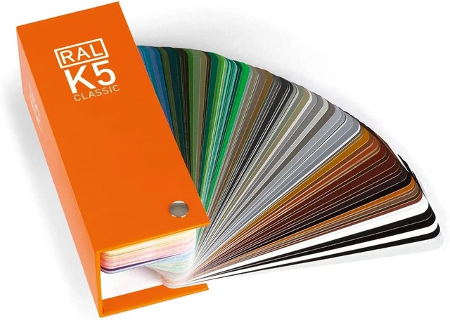 RAL K5 COLOUR Chart, 216 Full Page Colour Swatches, Semi-Matt, 8 ...