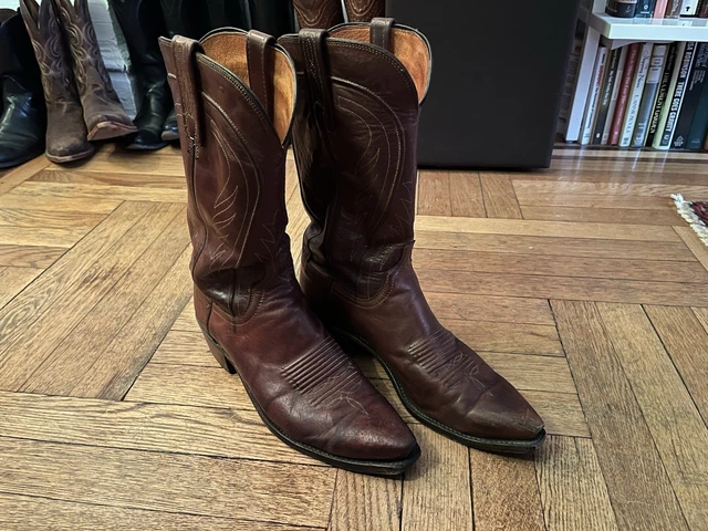 LUCCHESE MEN’S 9.5 D Snip-Toe Cowboy Boots £186.16 - PicClick UK