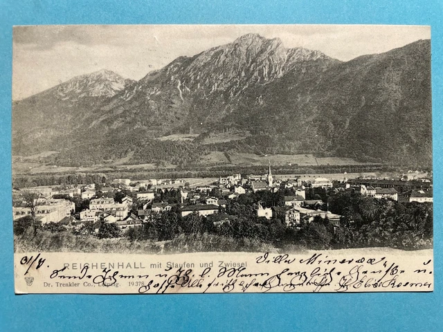 ALTE AK VON Reichenhall mit Staufen und Zwiesel, gelaufen 1903 EUR 4,00 ...