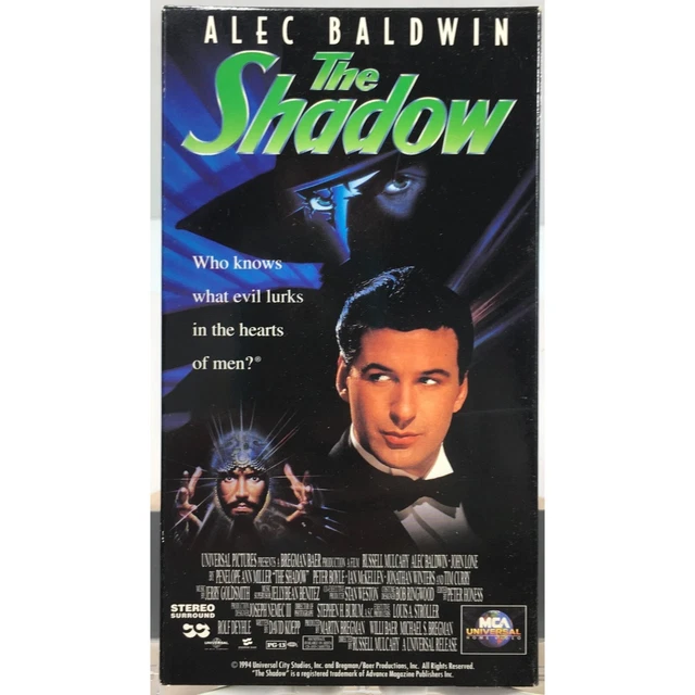 THE SHADOW VHS 1994 Movie Alec Baldwin John Lone Penelope Ann Miller $5 ...