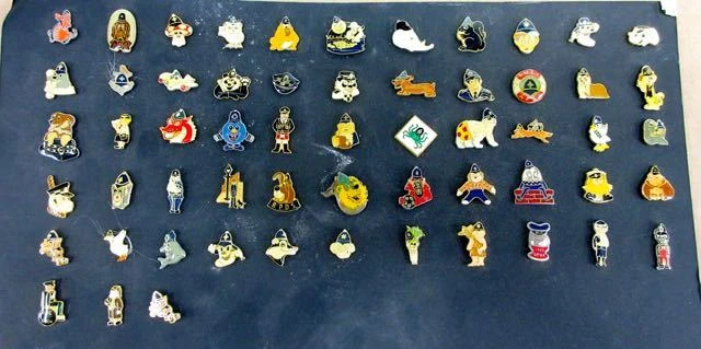 POLICE CHARITY & Rupert Lapel Pins Collection - 43 items £25.00 ...
