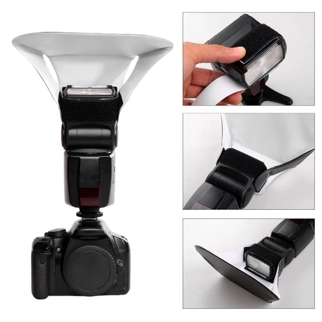 UNIVERSAL CAMERA FLASH Diffuser Creates Soft Lighting for Professional ...