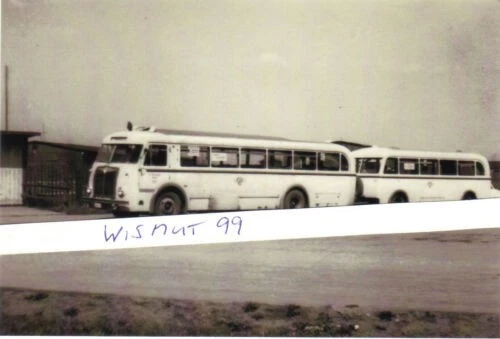 BUS-FOTO DDR OLDTIMER VEB Kraftverkehr Lowa mit Anhänhger ...