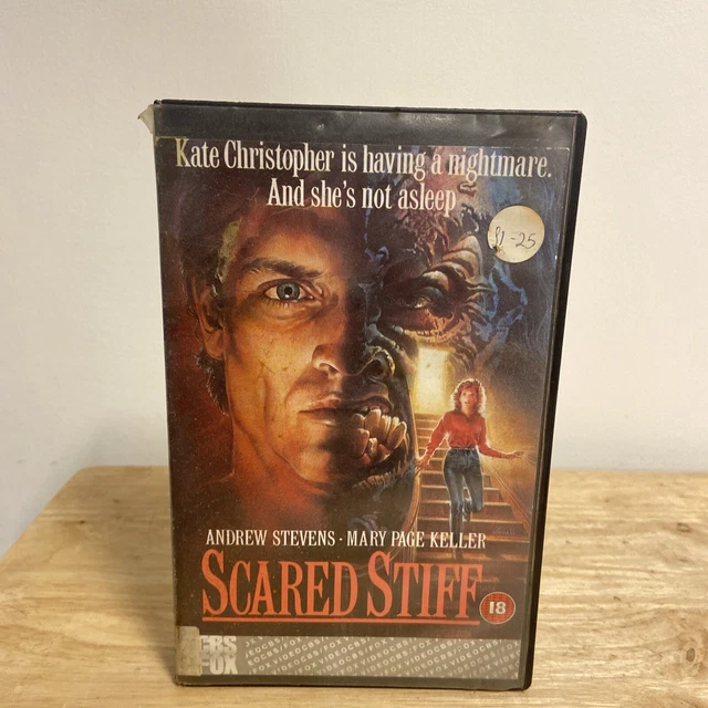 SCARED STIFF VHS Video - BIG BOX EX RENTAL HORROR VIDEO 1986 - Mould On Tape £12.99 - PicClick UK