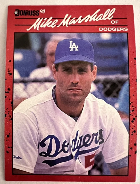 1990 DONRUSS MIKE Marshall Los Angeles Dodgers #84 No dot card EUR 1,09 ...