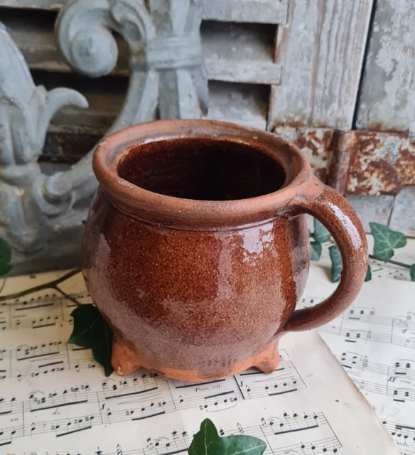 ANCIENNE FAISSELLE EGOUTTOIR En Gres Terre Cuite Beige Sur Pied ...