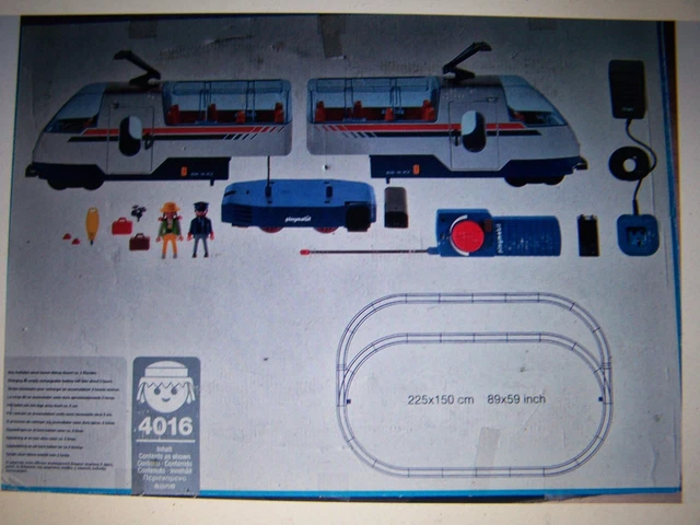 PLAYMOBIL 4016 ICE-ZUG Komplett-Set ohne Originalakku und ohne ...