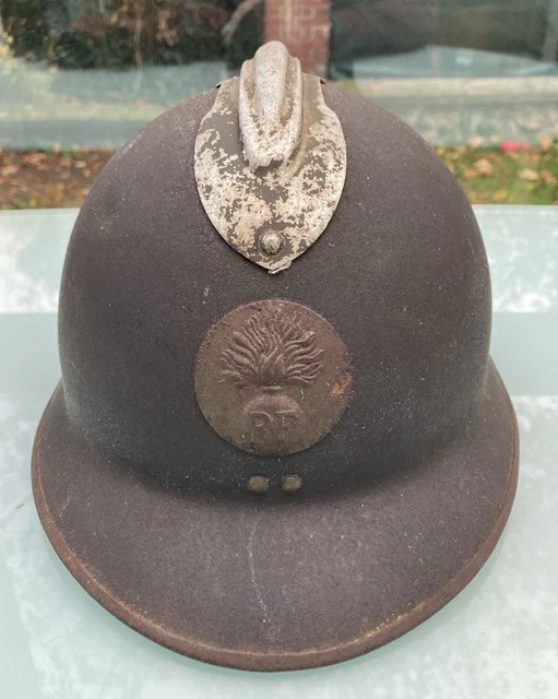 WW2 39-40 FRANCE - CASQUE ADRIAN Mle 1926 RONDACHE Mle 1937 INFANTERIE ...
