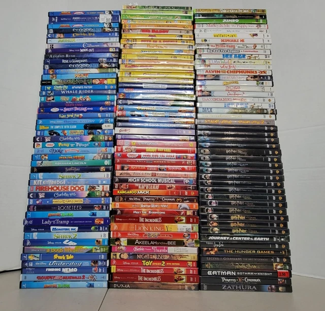 WHOLESALE LOT 100+ DVDs Kids & Family Children's Baby Pixar Disney ...