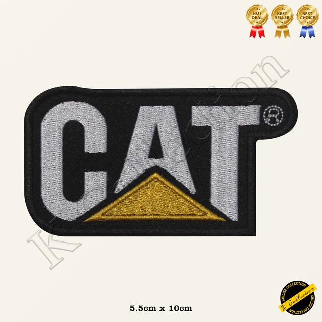 CAT / CATERPILLAR Logo Embroidered Iron on /Sew On Patch/Badge For ...