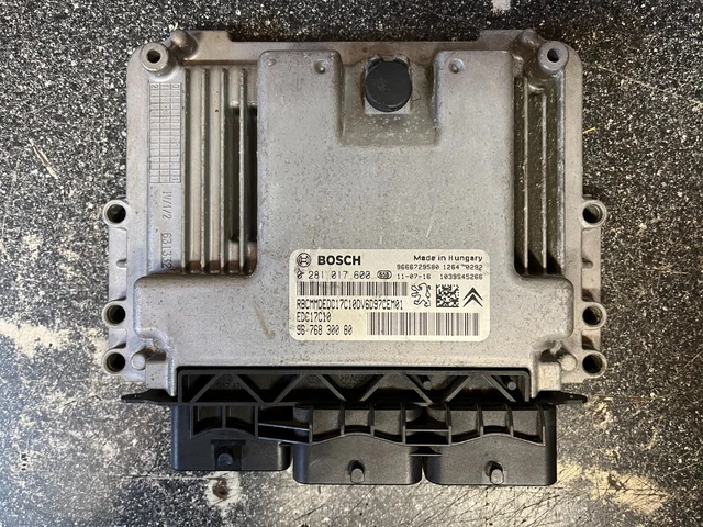 CITROEN PEUGEOT 1.6 HDI ENGINE ECU CONTROL UNIT PART No's 0281017600 ...