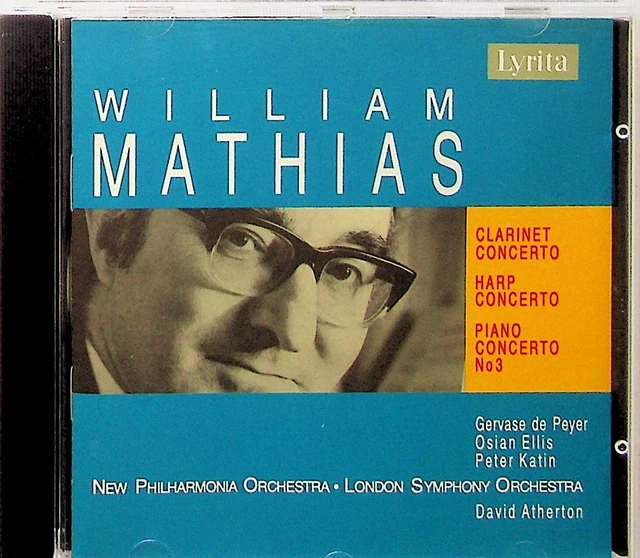 WILLIAM MATHIAS- CLARINET/HARP/PIANO Concertos De Peyer/Ellis/Katin CD ...