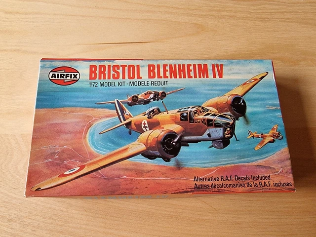 AIRFIX 1:72 SCALE Bristol Blenheim IV Plastic Model Kit - Vintage - £20 ...