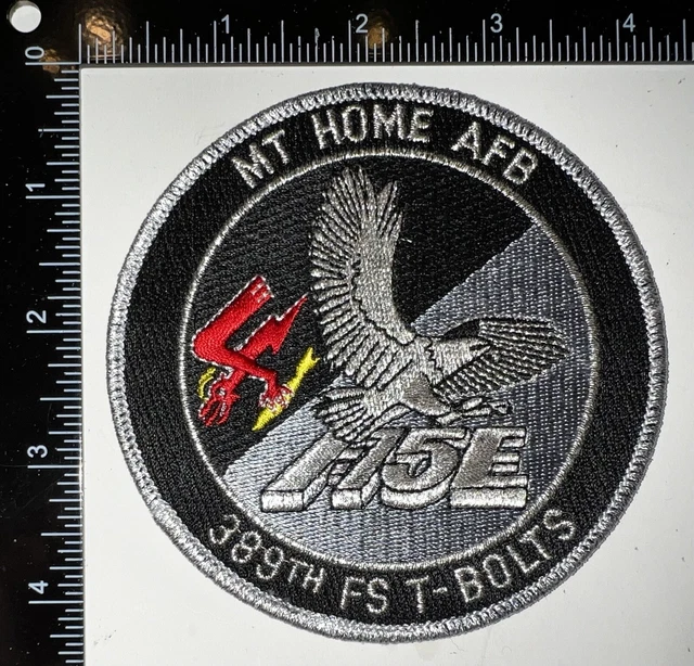 USAF 389TH FIGHTER Squadron Thunderbolts T-Bolts F-15E Mountain Home ...