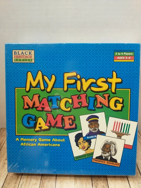MY FIRST MATCHING Game-A Memory Game About African Americans SEALED $21 ...