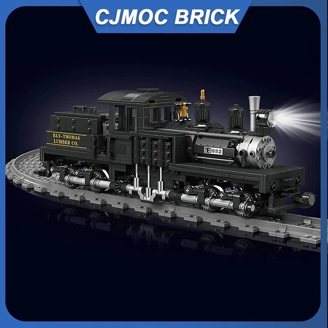 MOULD KING SHAY-TYPE Steam Locomotive Building Block Toy 880pc £86.99 ...