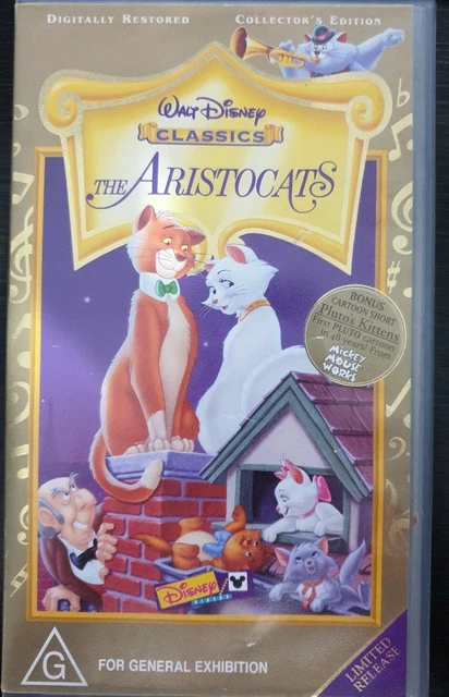 VHS WALT DISNEY Classics “THE ARISTOCATS”. Limited Release. General ...