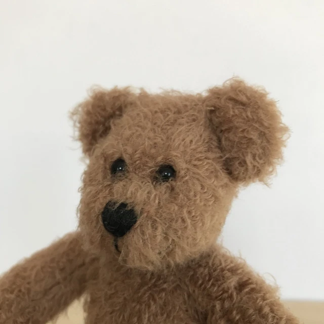 SMALL TEDDY BEAR Soft Toy Brown Fluffy Plush Beanie Bottom 17cm Tall ...