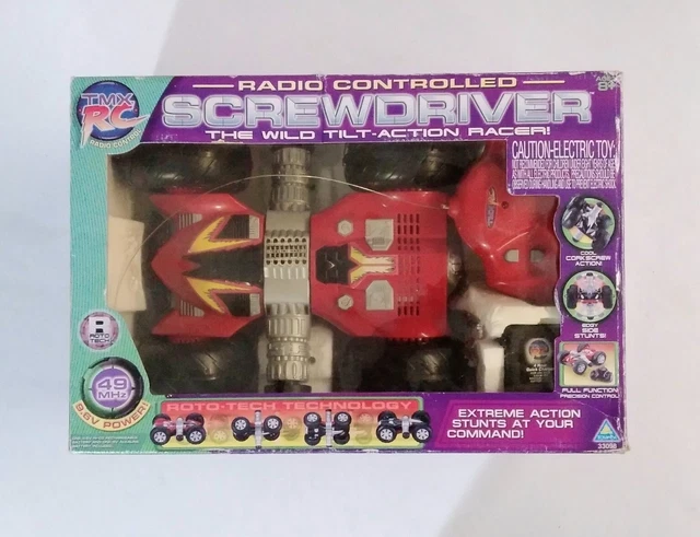 2001 TOYMAX TMX RC SCREWDRIVER Action Stunt Remote Controlled Car ...