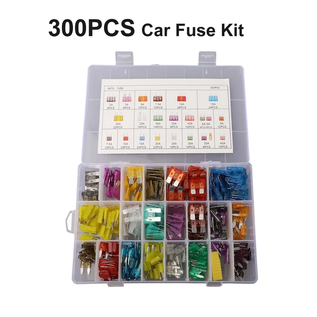 MUST HAVE 300 pièces assortiment de fusibles pour fusible lame de voiture mini EUR 27,91 ...