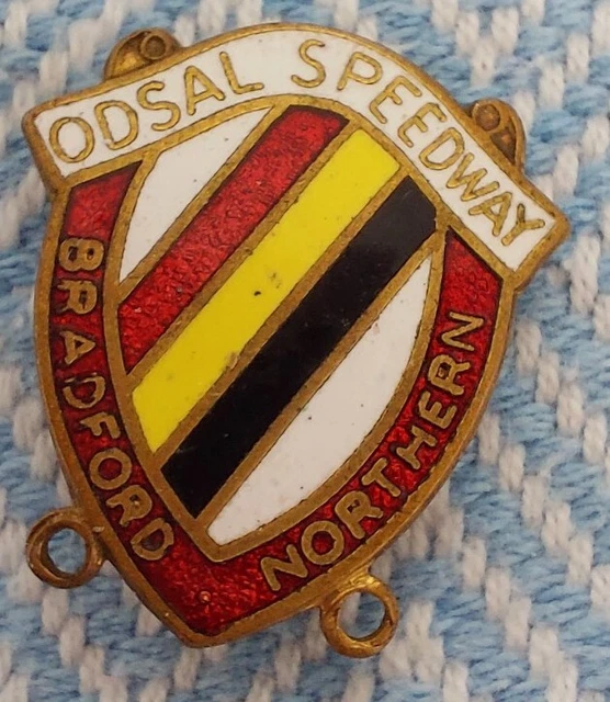RARE 1970S VINTAGE ODSAL SPEEDWAY BRADFORD NORTHERN ENAMEL PIN BADGE £4 ...