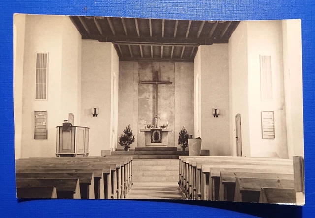 VECCHIO CARTOLINA AK Oberhof Thüringen Cristo Chiesa Altare Croce EUR 2 ...