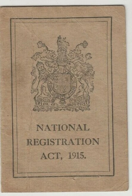 WW1 NATIONAL REGISTRATION Act 1917 England George Field farmer Cowley ...