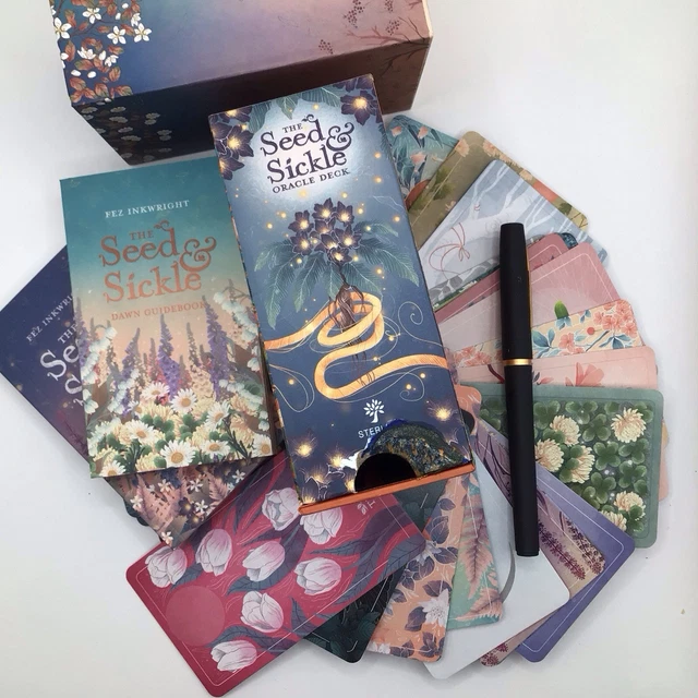 SEED AND SICKLE Oracle Deck by Fez Inkwright, 55 Cards and 2 Guidebooks ...