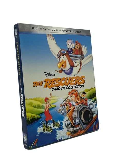 THE RESCUERS 2-MOVIE Collection (Blu-ray+DVD+Digital Code, 2022) NEW w ...
