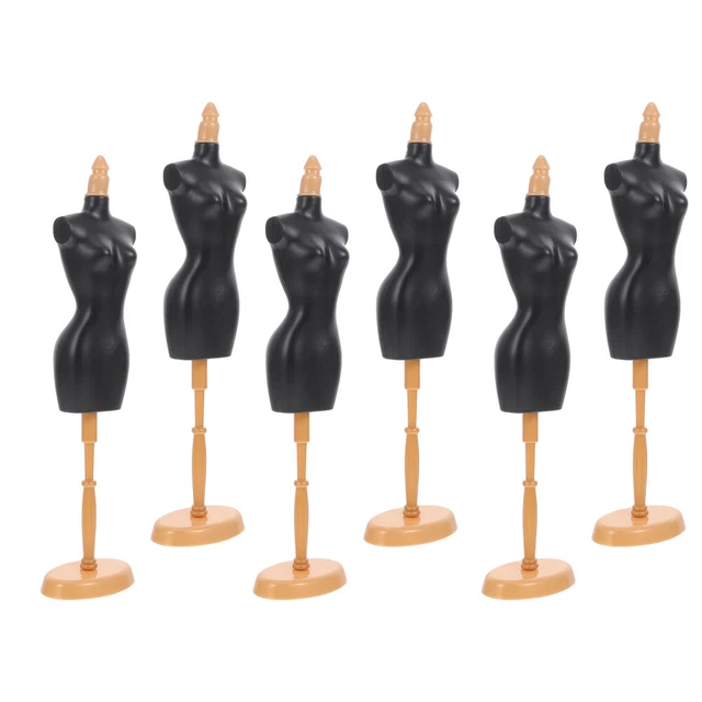 6 PCS SUPPORT De Modèle Plastique Miniature Manquin Vêtements Figurines ...