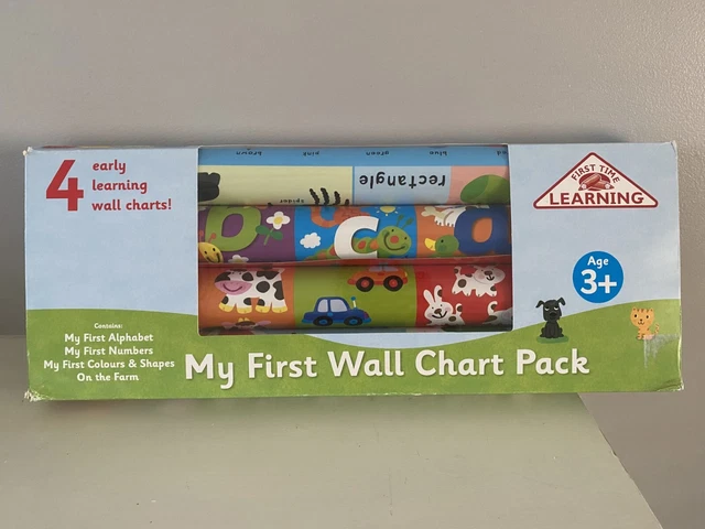 MY FIRST WALL chart Learning Pack £4.99 - PicClick UK