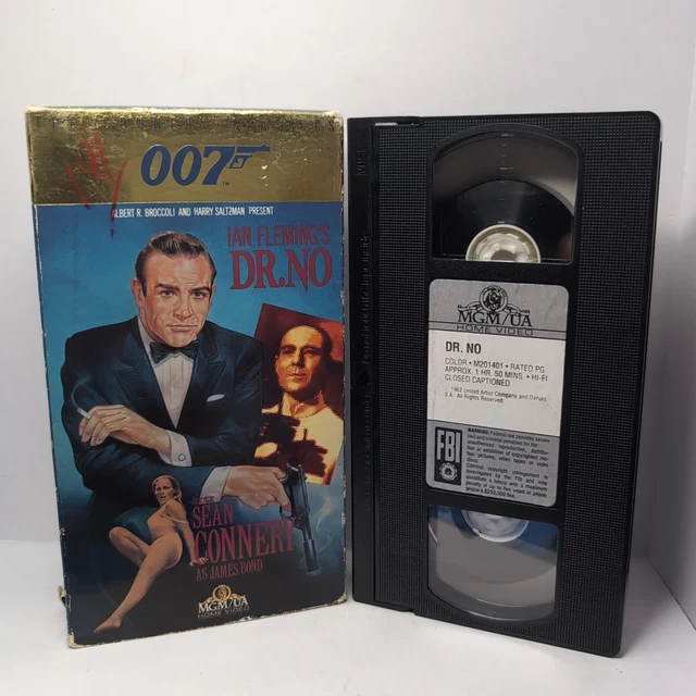 JAMES BOND 007 Dr. No VHS 1988 Sean Connery The Connery Classics Movie ...